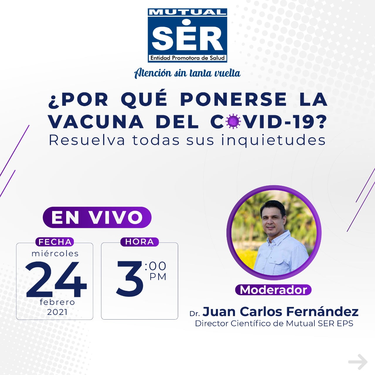 Mutual Ser EPS hará charla virtual de la vacuna del Covid-19 este ...