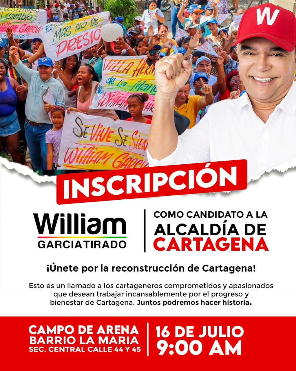 William Garcia está listo para inscribirse este domingo y ser el ...