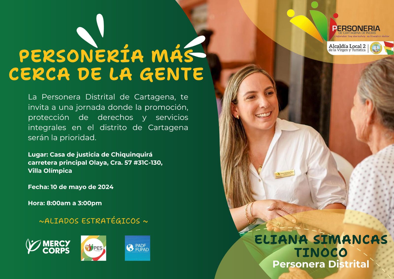 La “Personería Más Cerca de La Gente”, este 10 de mayo atenderá en la ...